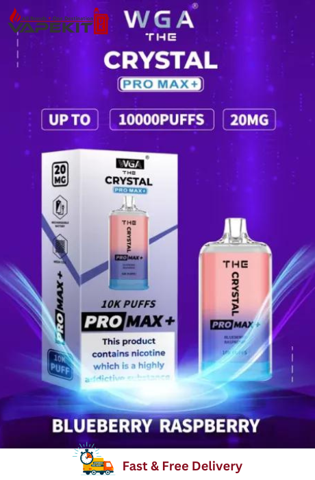 Blueberry Raspberry Crystal Pro Max 10k Prefilled Vape (Pack of 10)