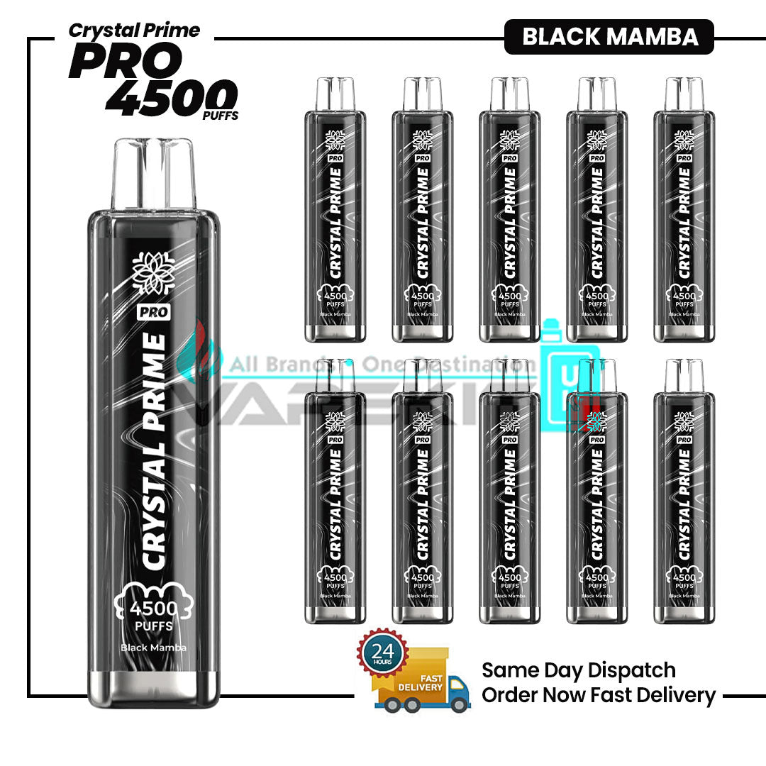 (Box of 10)Black Mamba Crystal Prime Pro 4500 Prefilled Device-£59.99