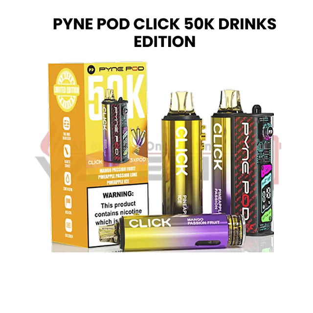 Pyne Pod Click 50K Puff Kit ( Includes 3 Snap Pods) £8.99