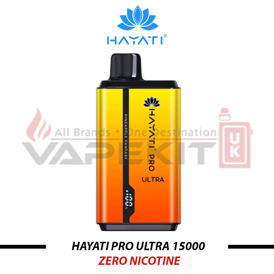 Hayati Pro Ultra 15000 Puffs Zero Nicotine Disposable Vape-£9.95