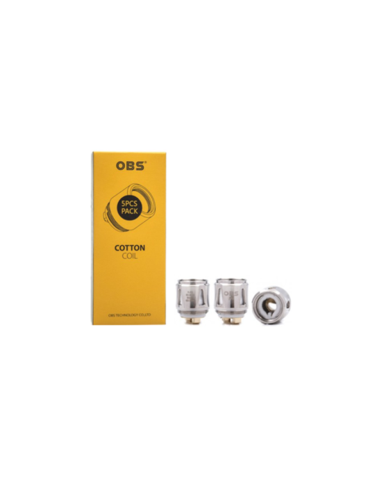 OBS Replacement Cotton Coils Mini Cube Kit (Pk 5)- Vape Shop