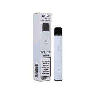 Cotton Candy Ice ELF Bar 600 Puffs Prefilled Pod Device