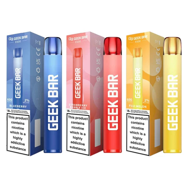 Geek Bar E600 Puffs Prefilled Vape 20mg