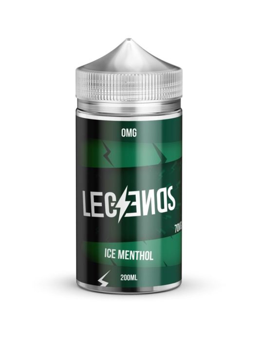 Ice Menthol Vape Juice By Legends E-Liquid 0mg 200ml 70/30